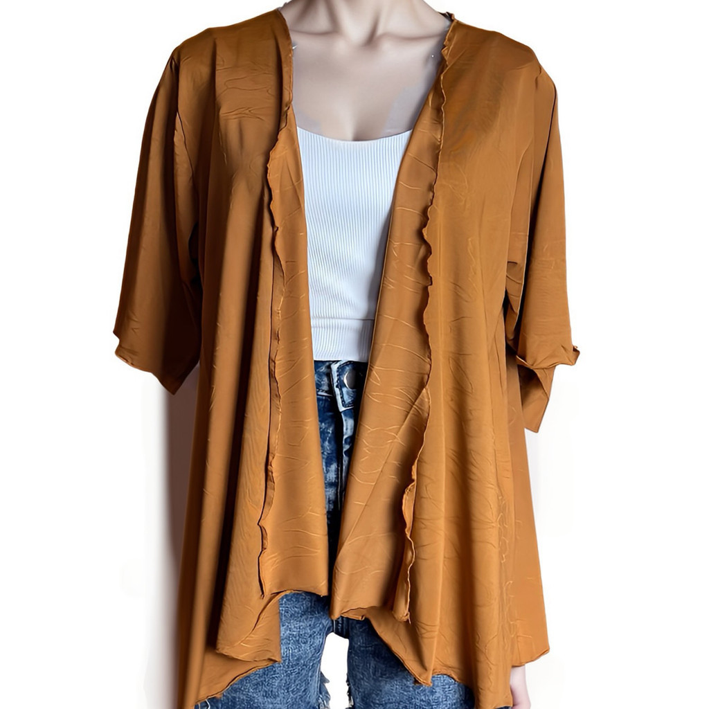 Mini Embossed Spandex Cardigan Kimono for summer or casual wear for ...