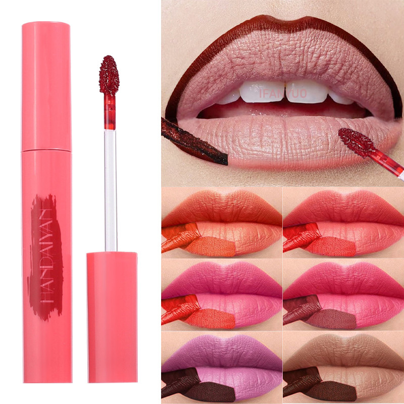 Matte Lip Liner Peel Off Tattoo Lipgloss Waterproof Velvet Lip Tint Red ...