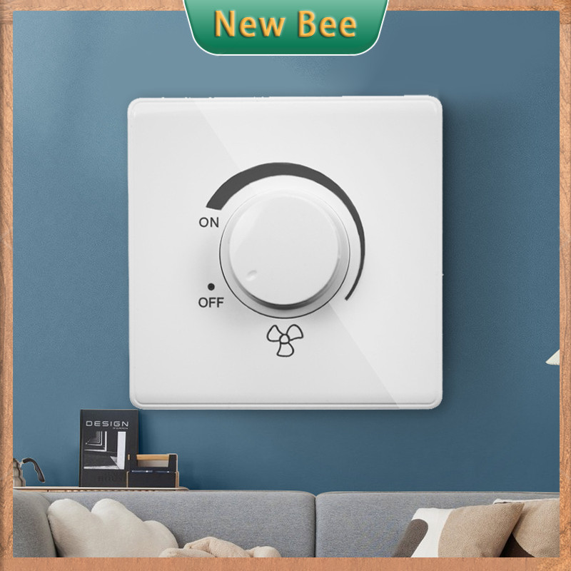 86-Type Ceiling Fan Speed Regulator Switch Ceiling Fan Wall Switch 220V ...