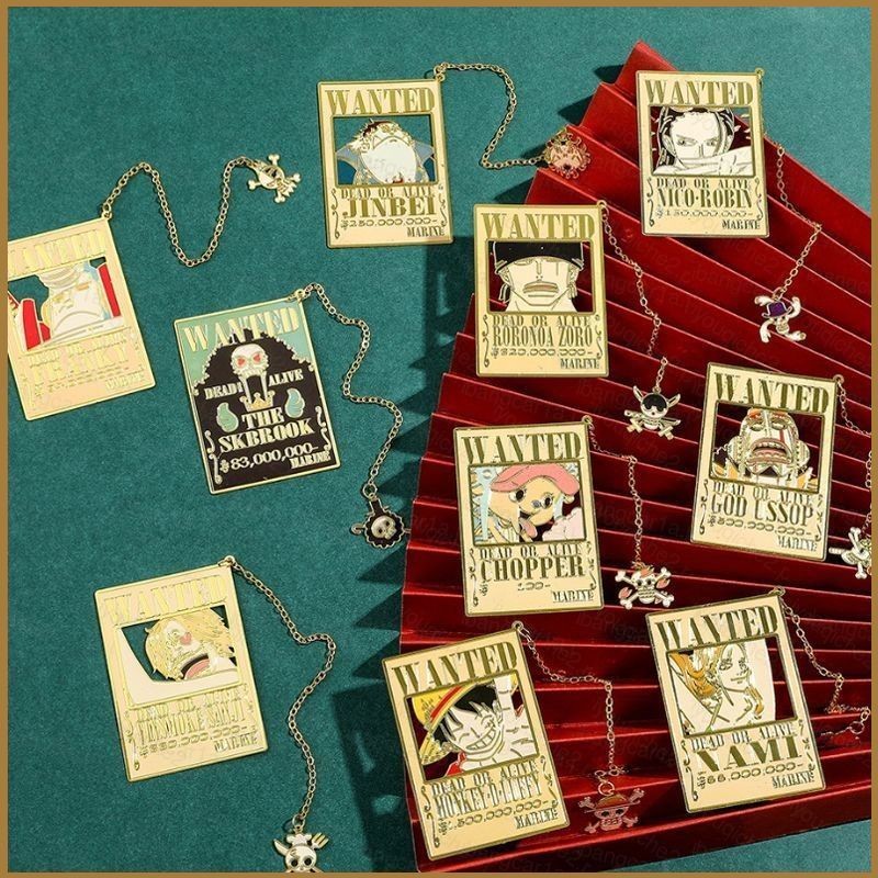 ONE PIECE Luffy Roronoa Zoro Tony Tony Chopper Metal Bookmark School ...