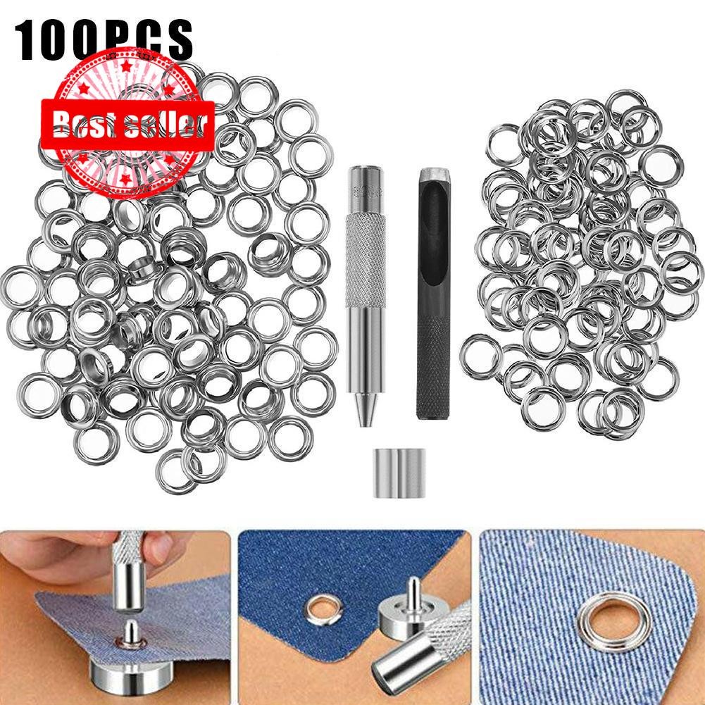 Set Eyelet Tool Set Grommet Kit Punch Grommets Tarp Awning Tarpaulin ...