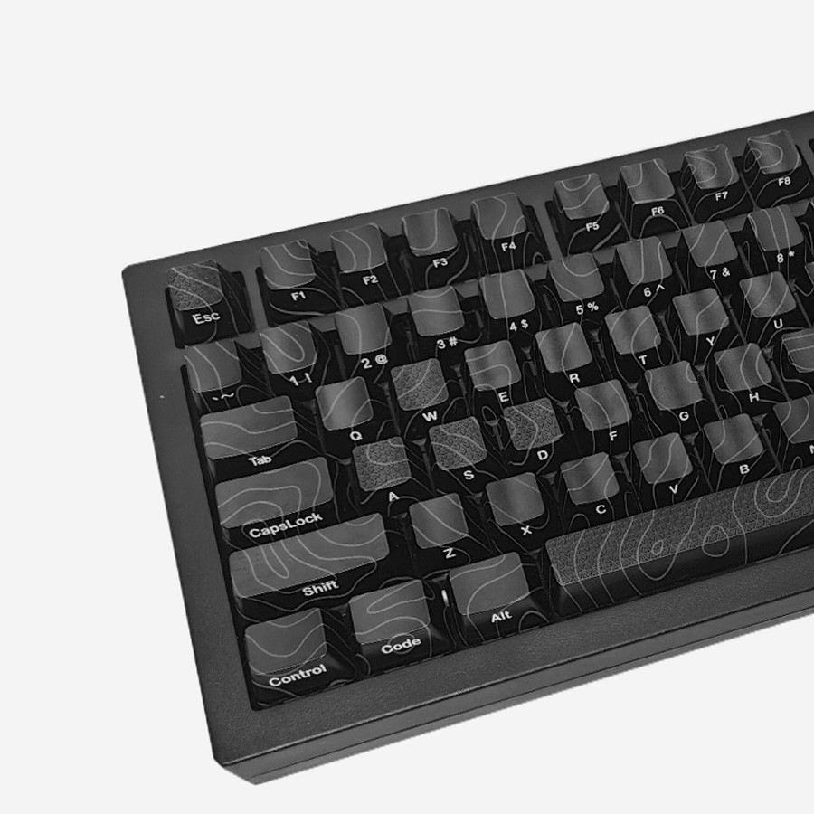 Zornher ZH870 Black Contour 2.0 Mechanical keyboard Wired Wireless ...