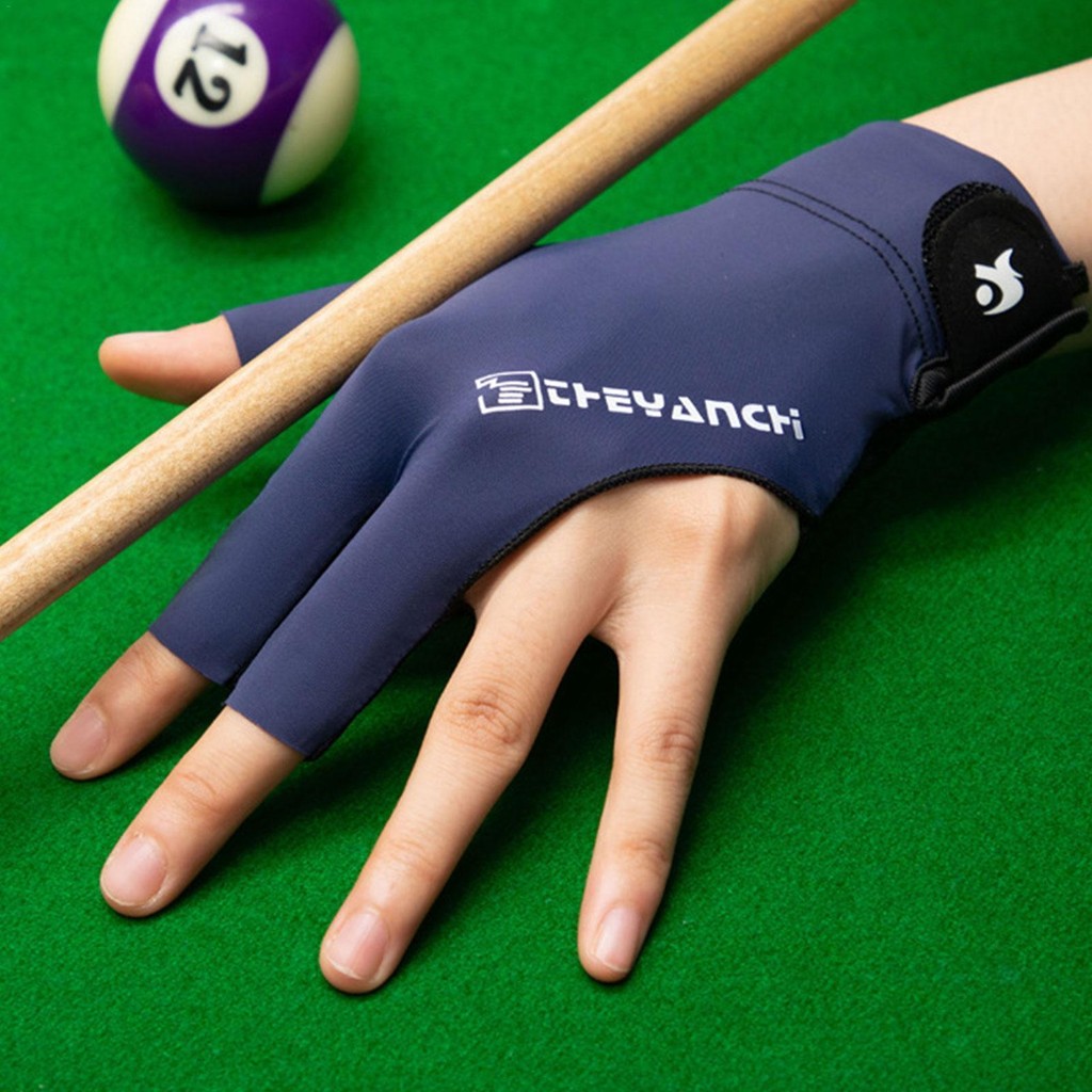 Elastic 3 Fingers Billiard Gloves Left & Right Hand Snooker Glove Carom ...