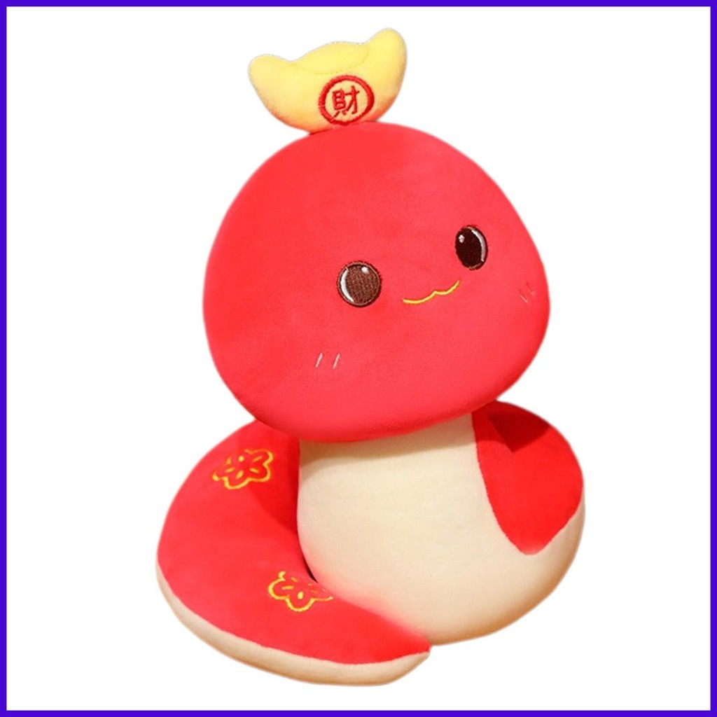 Snake Plush Toy Good Luck Snake Toys Red 2025 Chinese New Year Snake ...