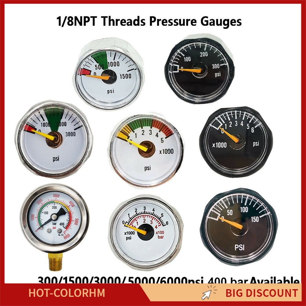 Livest/ PCP Air Pressure Gauge Mini Micro Manometer 1/8 NPT | Shopee ...