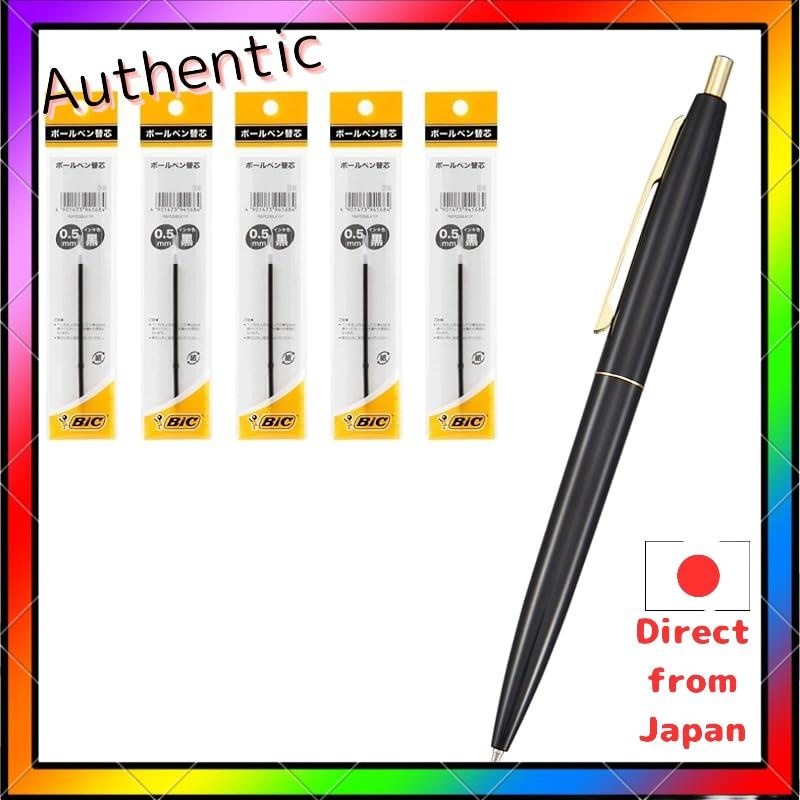 Bic Japan Bic Ballpoint Pen Click Gold 0.5 Oil-based Smooth Black 5 ...