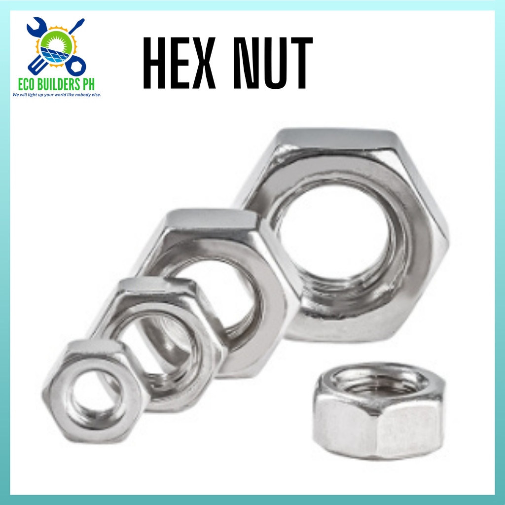 (10/5/3PCS) Hexagonal Nut Hex Nut (M3,M4.M5,M6,M8,M10,M12,M14,M16,M18 ...