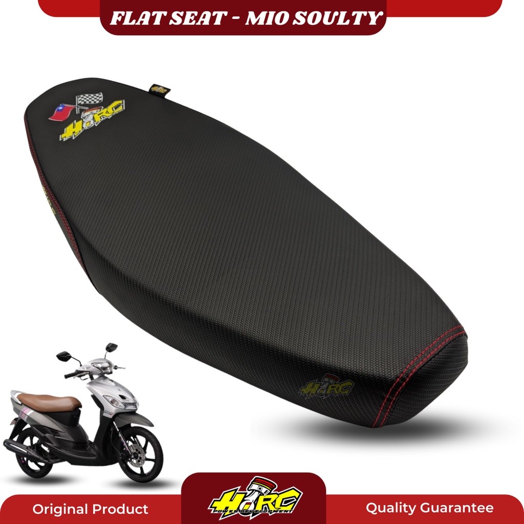 HIRC V2 DRY CARBON FLATSEAT WITH FLAG FOR PCX160 RAIDER/MIO SOULTY ...