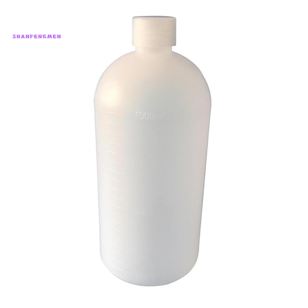 1000ml Cylinder Clear Plastic Chemical Storage Reagent Bottle Case ...