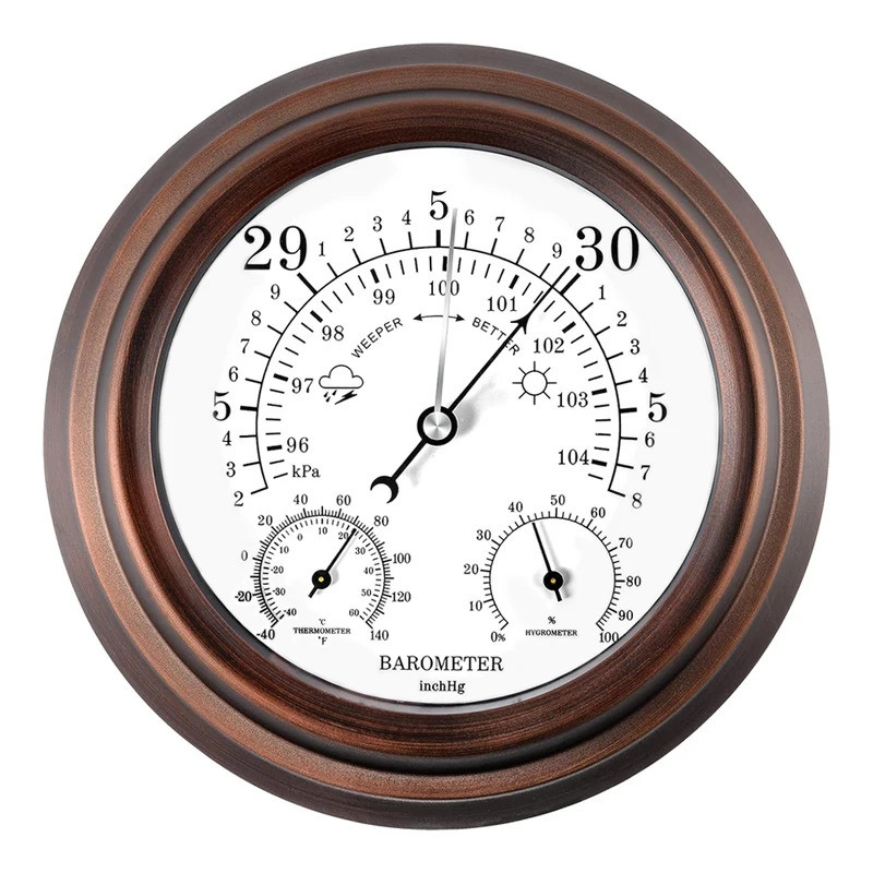 3 in 1 Barometer Thermometer Hygrometer Atmospheric Pressure ...
