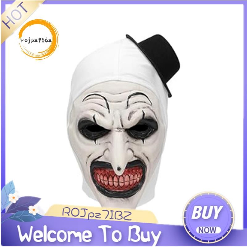 Halloween Terrifier Mask Killer Clown Mask Scary Joker Costume ...
