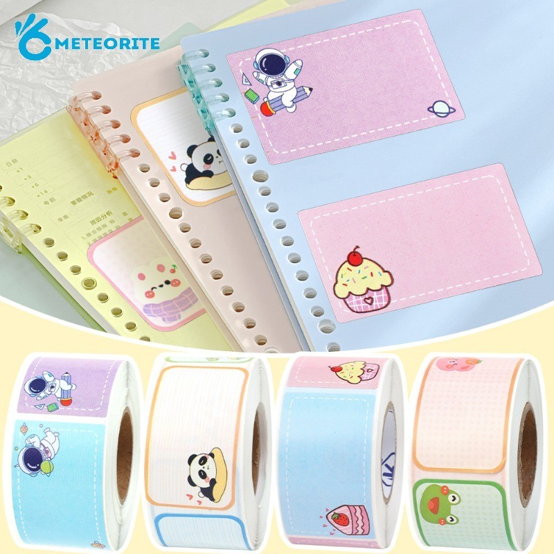 280Pcs/Roll Cartoon Name Stickers Blank Writable Labels - School Kids ...