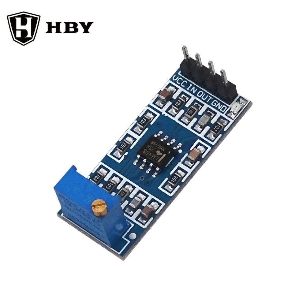 lm358 module LM358 100 Times Gain Signal Amplification Amplifier Operational Amplifier Module ...