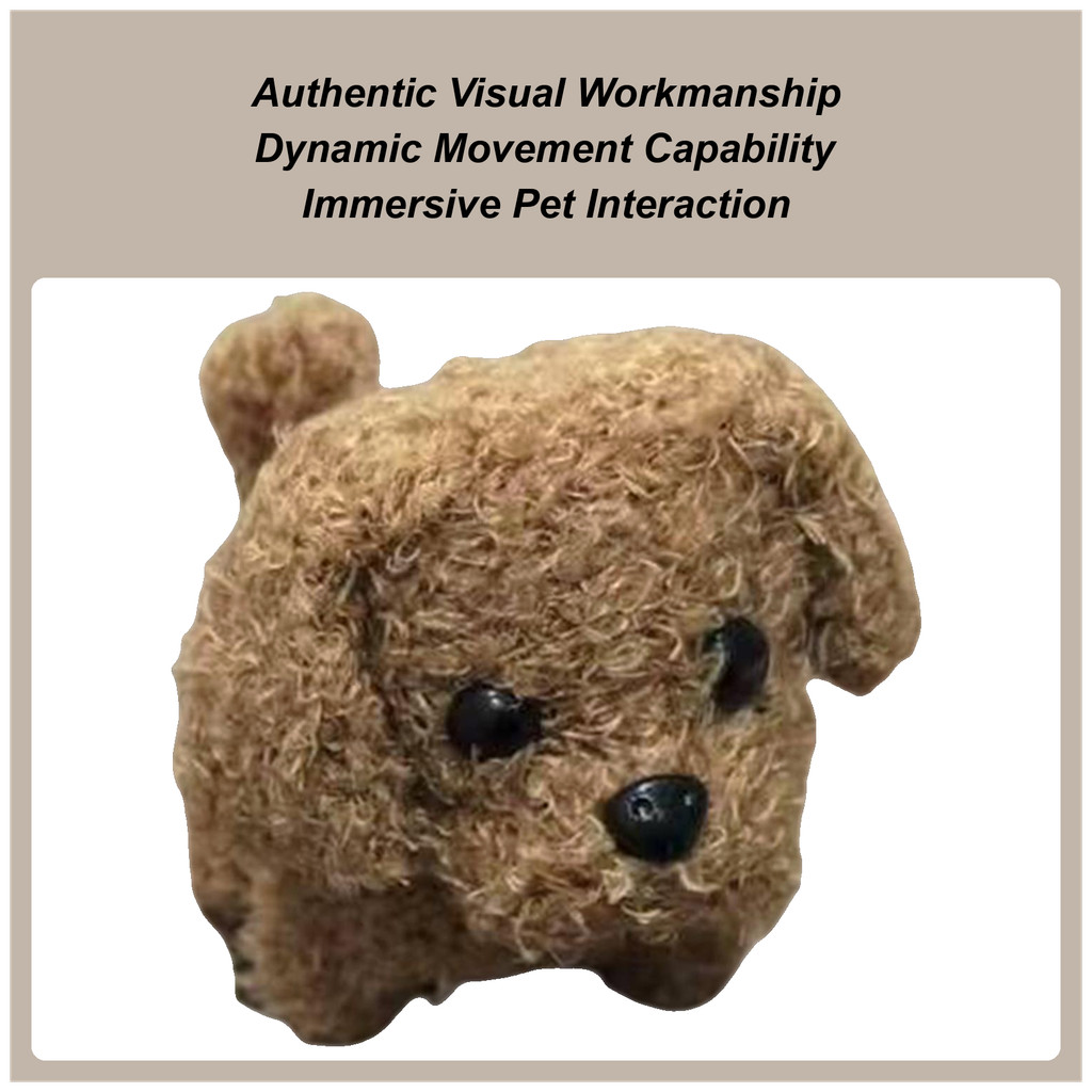 A Real Robot Dog Plush Realistic Robot Puppy Interactive Stuffed Animal ...