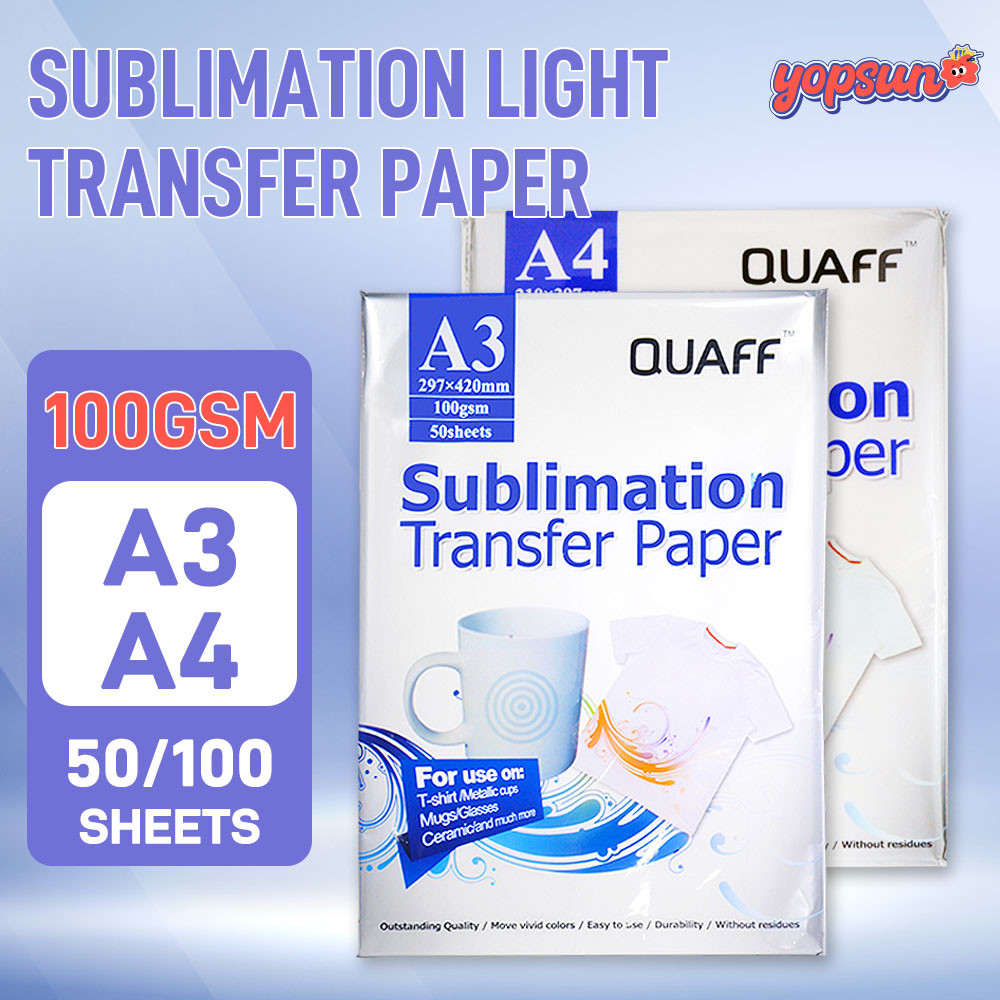 A4/A3 Sublimation Paper Transfer Paper 100gsm Quaff Brand | Shopee Philippines
