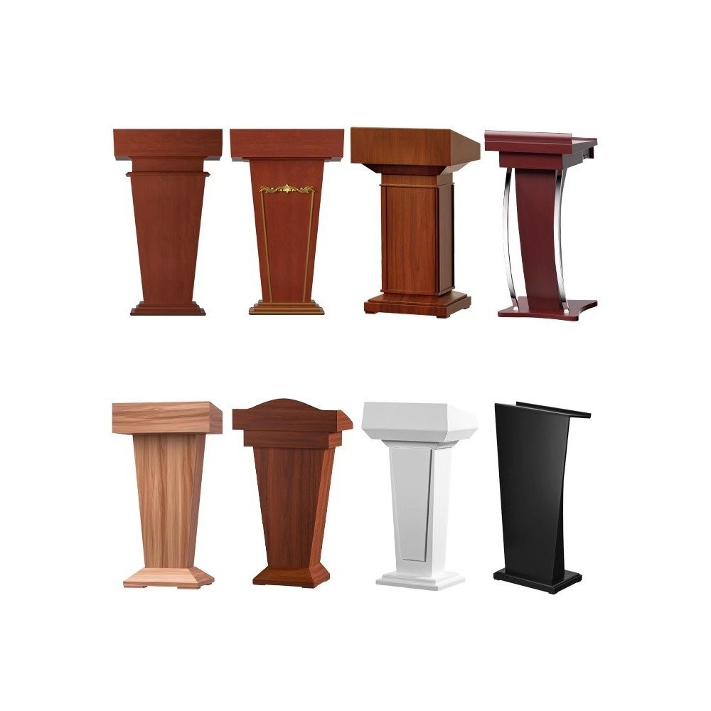 Podium Table Welcome Solid Wood Lecture Table Conference Room Hotel ...