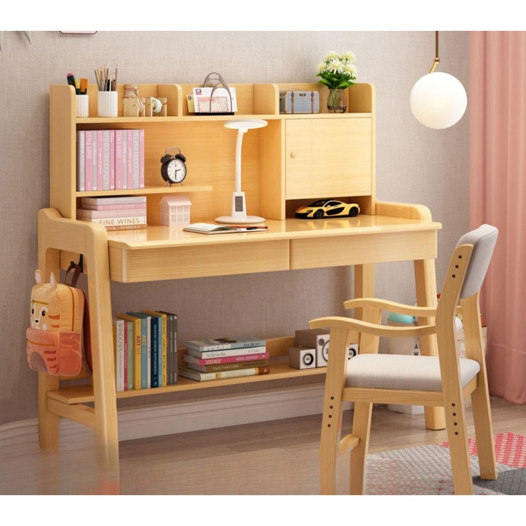 Elementary School Student Writing Desk Bedroom Set for Children Girls ...