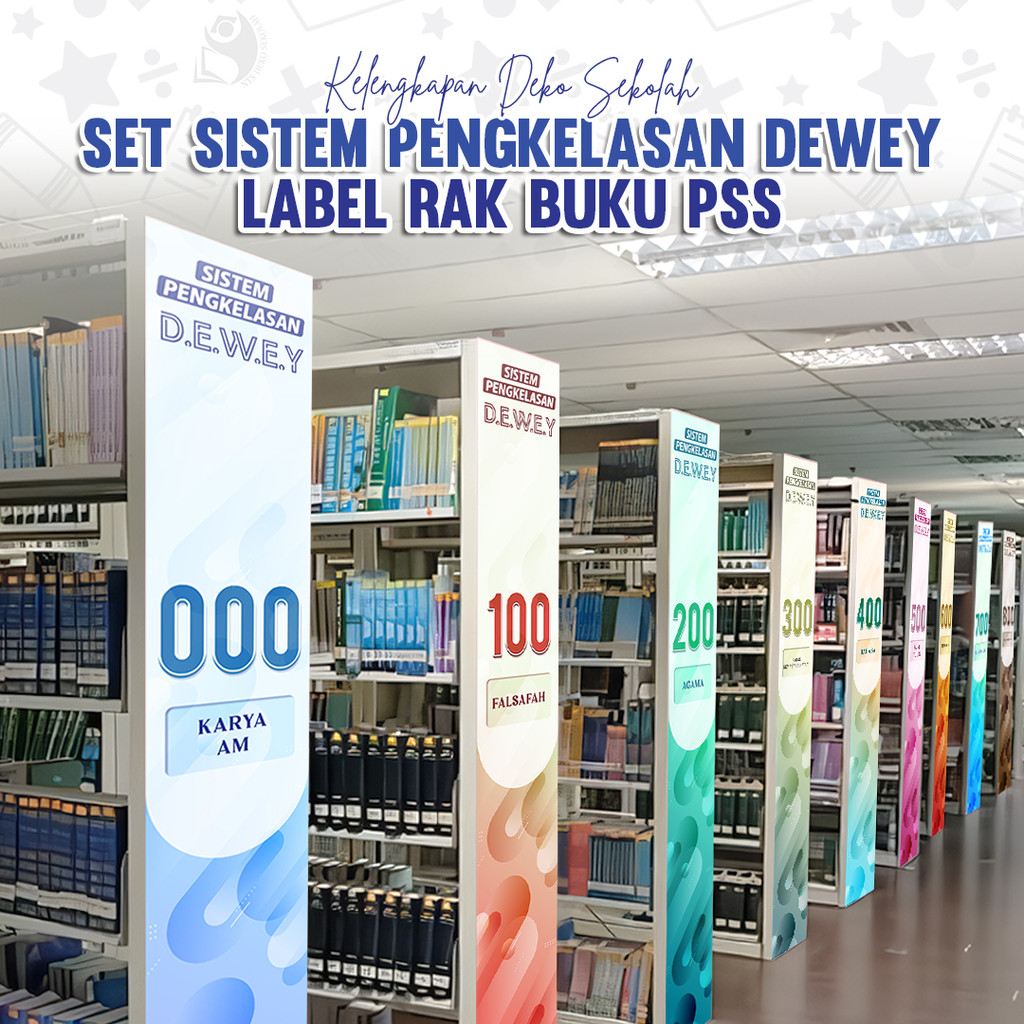 1 DAY SHIP SET DEWEY APPLICATION SYSTEM SHELF LABEL LIBRARY DECORATION ...