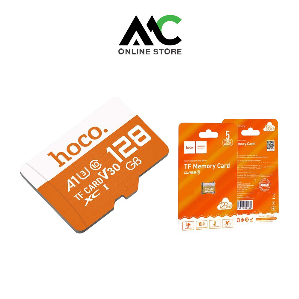 HOCO TF Card/Micro SD Memory Class 10 Capacity 128Gb Video Vice 4K ...