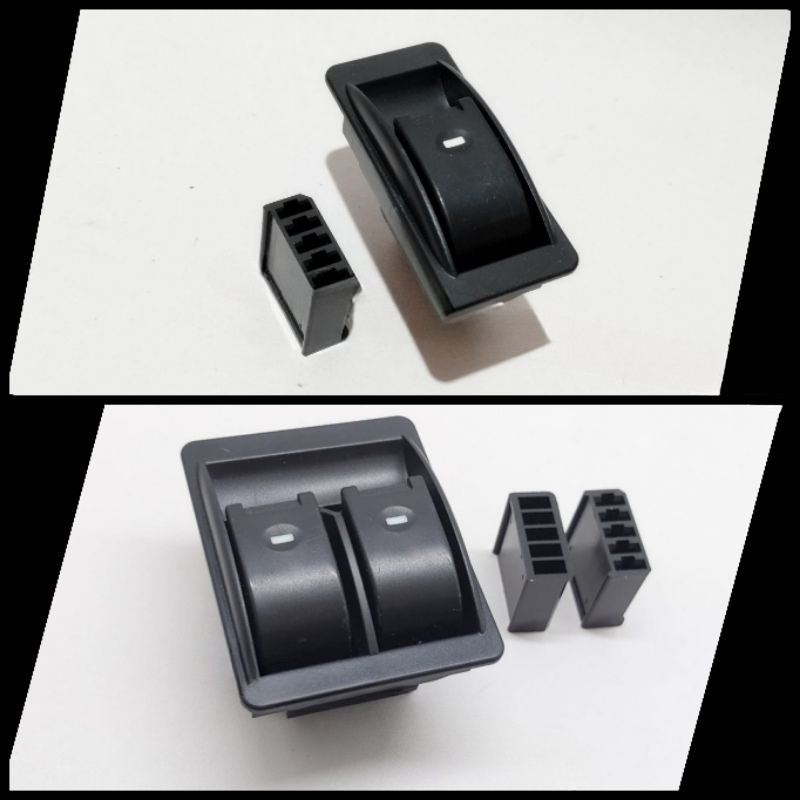 TOMBOL Universal Single Double Engkel Double Power Window Button Switch ...