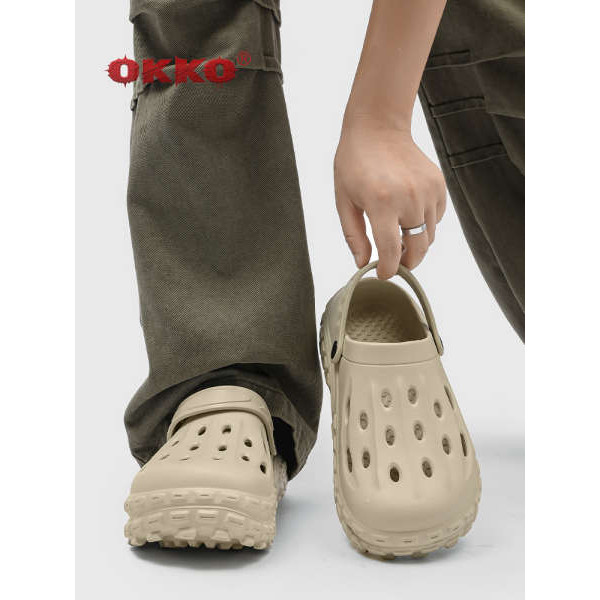 crocs for men crocs OKKO Outdoor Hole Shoes 2025 New Style Casual Beach ...
