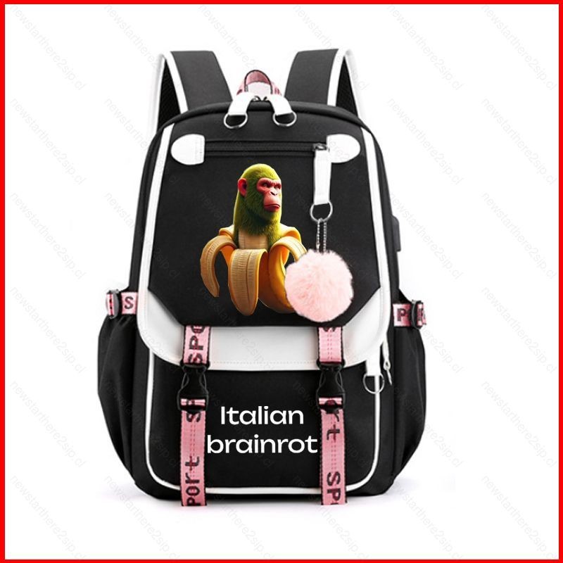 NP2 Italian Brainrot Backpack for Student Large Capacity Printing Anime ...