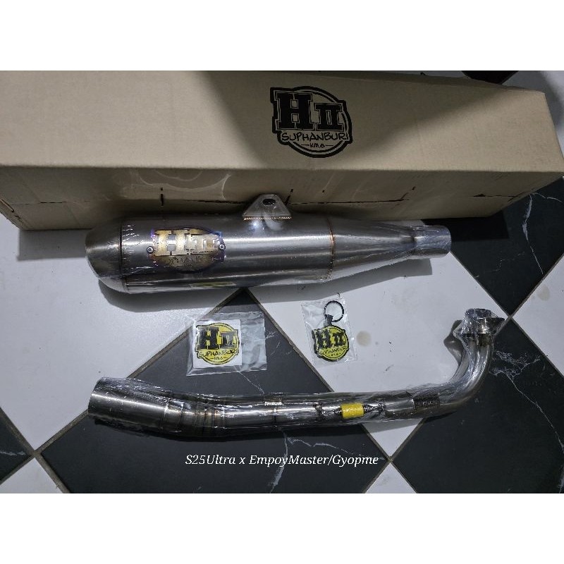 Titanium H2 power pipe wave 125 xrm nice rs 125 ( Loud ) | Shopee ...