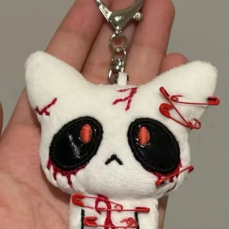 Halloween Horror Plush Keychain Creepy Bloody Monster Doll Goth Bag ...