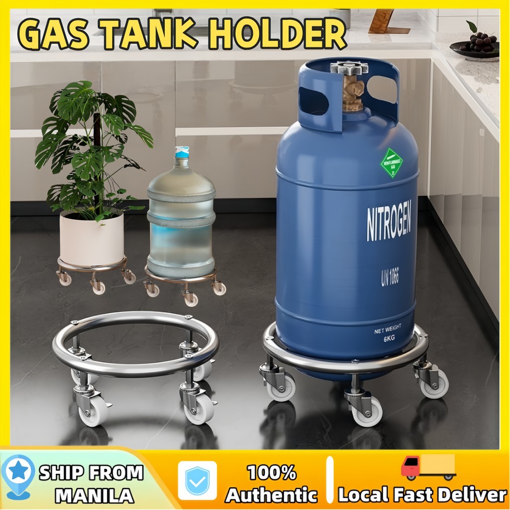 Stainless Steel Gas tank holder with wheels/landege Propane Cylinder ...