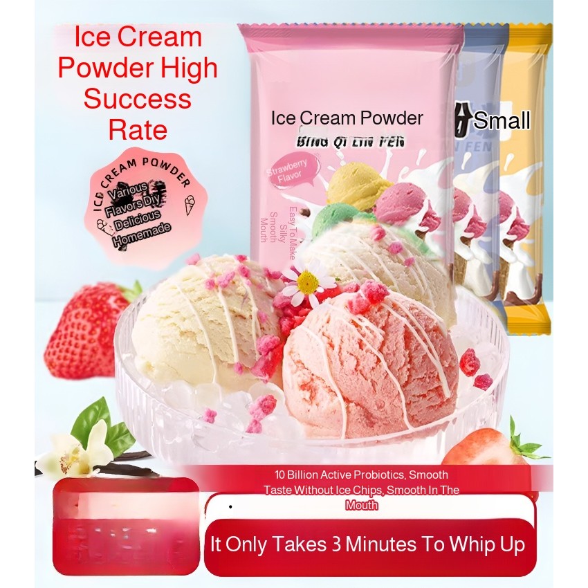 Ice cream mix powder Home soft serve ice cream powder Homemade Ice ...