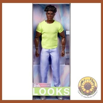 Barbie Signature Looks Ken Doll, Collectible No. 25 with Curly Black ...