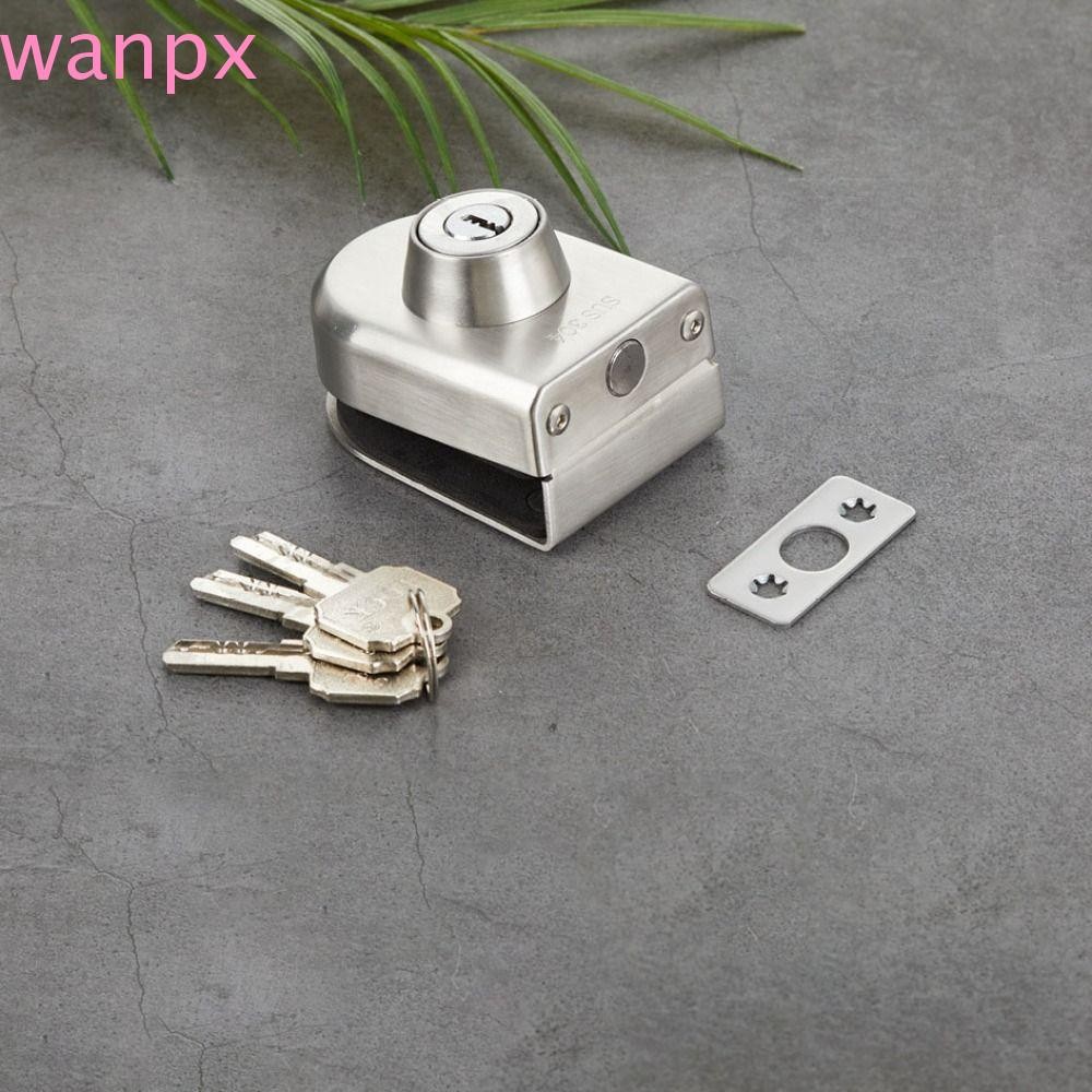 WANPX Frameless Glass Door Lock, 10-12mm No Need Drilling Glass Display ...