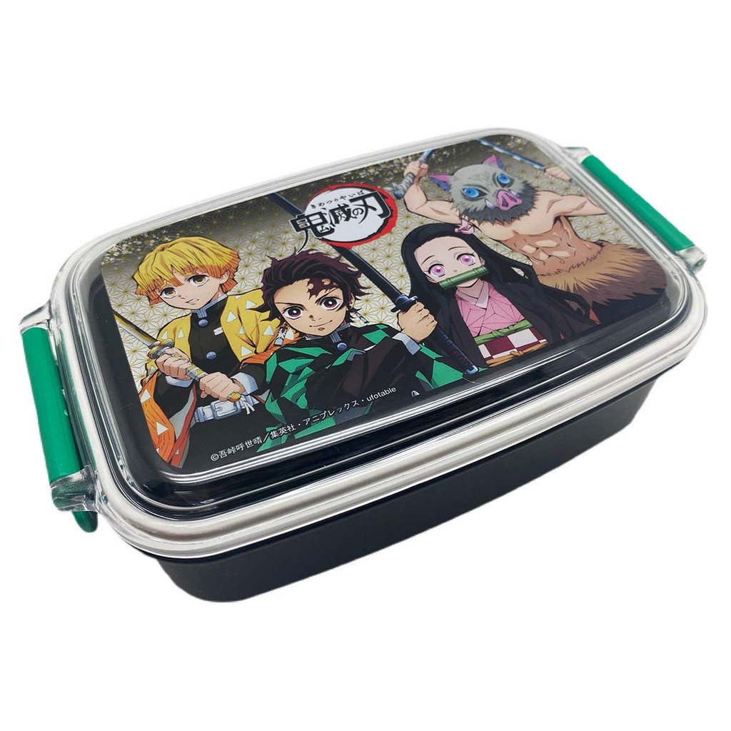 OSK Demon Slayer Lunch Box with divider Made in Japan PL-1R Dark Brown ...