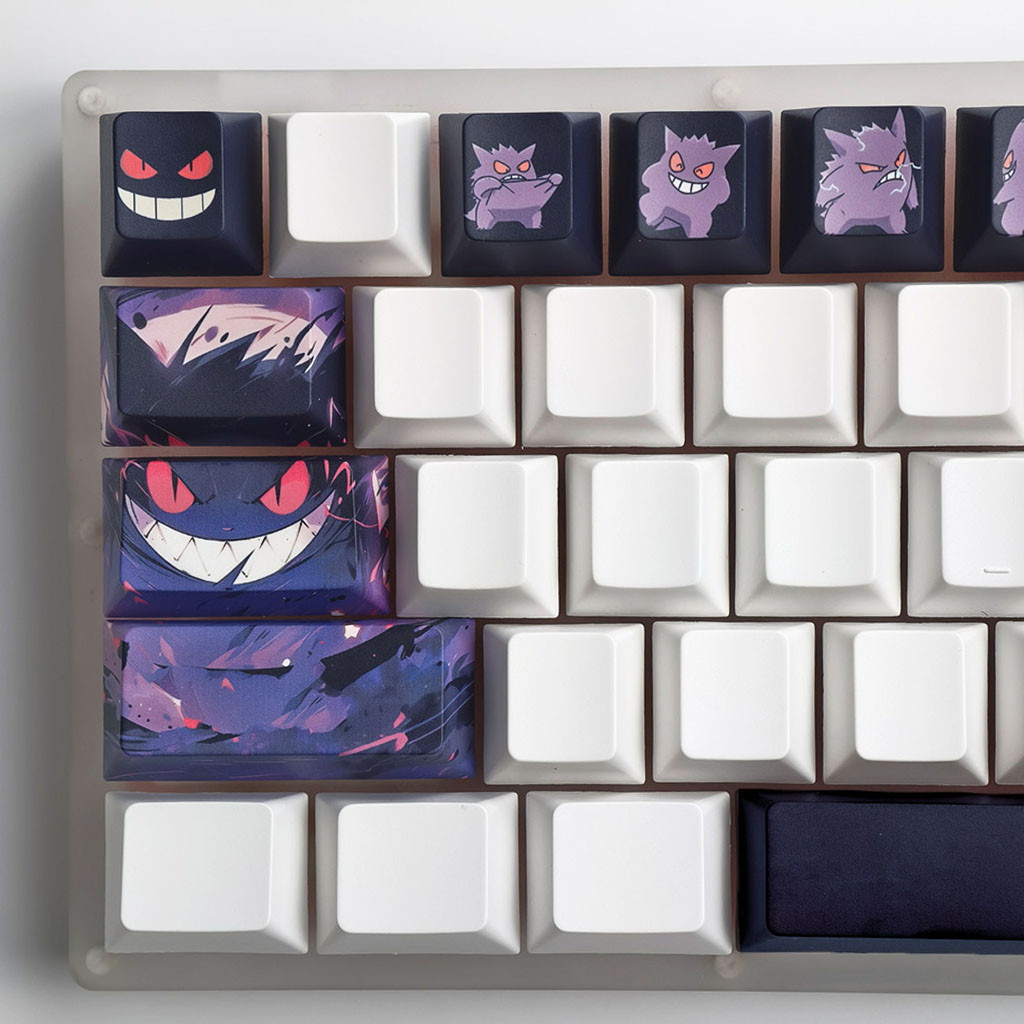 Gengar Keycaps Cherry Profile 12pcs PBT Dye Sublimation Mechanical DIY ...