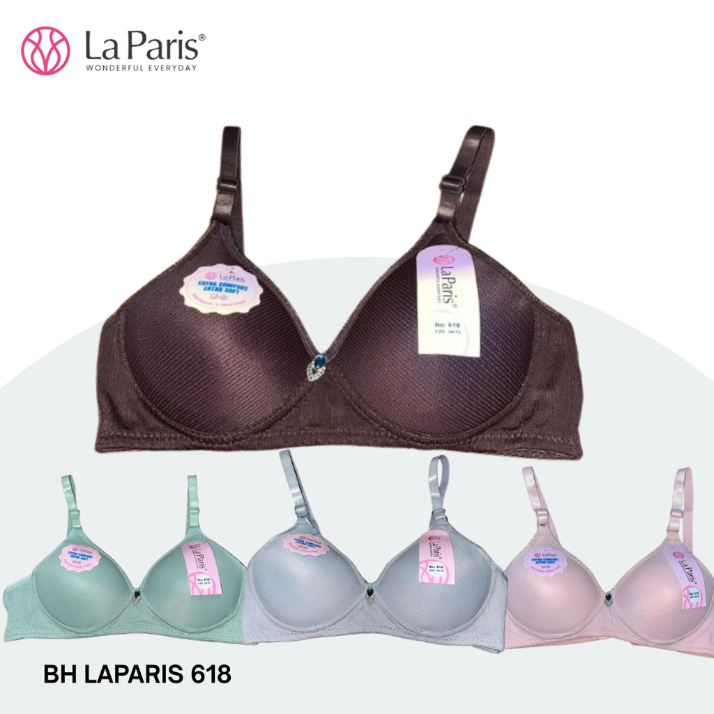 LA PARIS BRA Women's Bra CUP A Thin Foam Wire-Free Plain Pattern ...