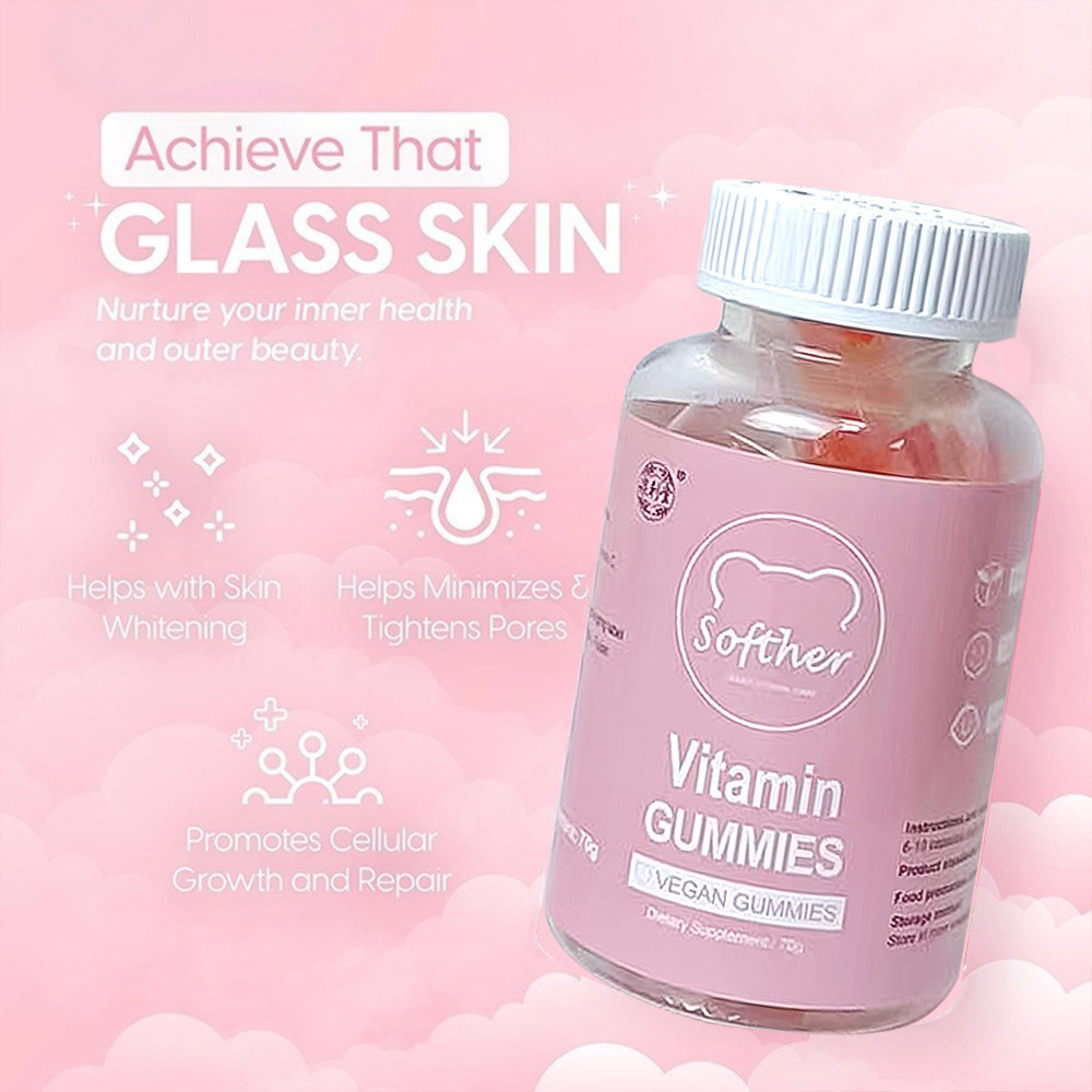 NATURE GLOW Glutathione Collagen Glow Gummies Original Anti-Aging ...