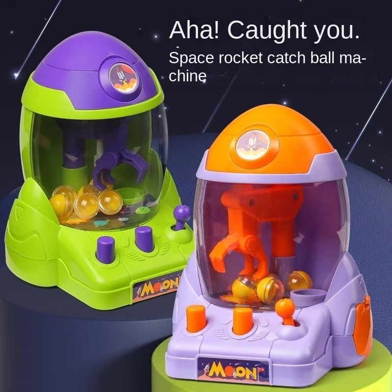 Rocket Ball Catcher Toy Mini Claw Machine Hanging Ball Boy Baby Small ...