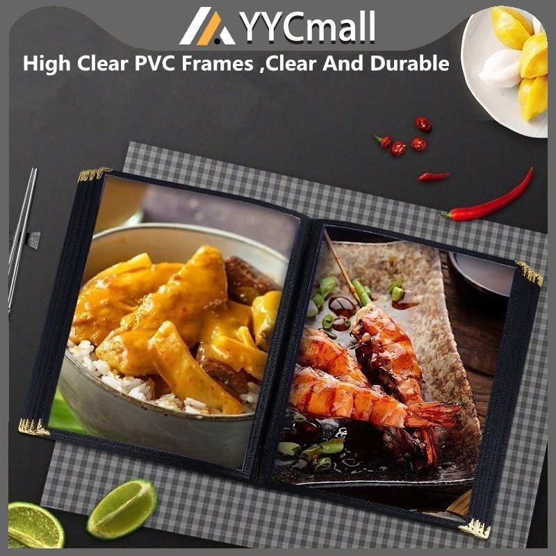 A4 Menu Cover Menu Paper Holder Menu Book For Restaurant Transparent 4/ ...