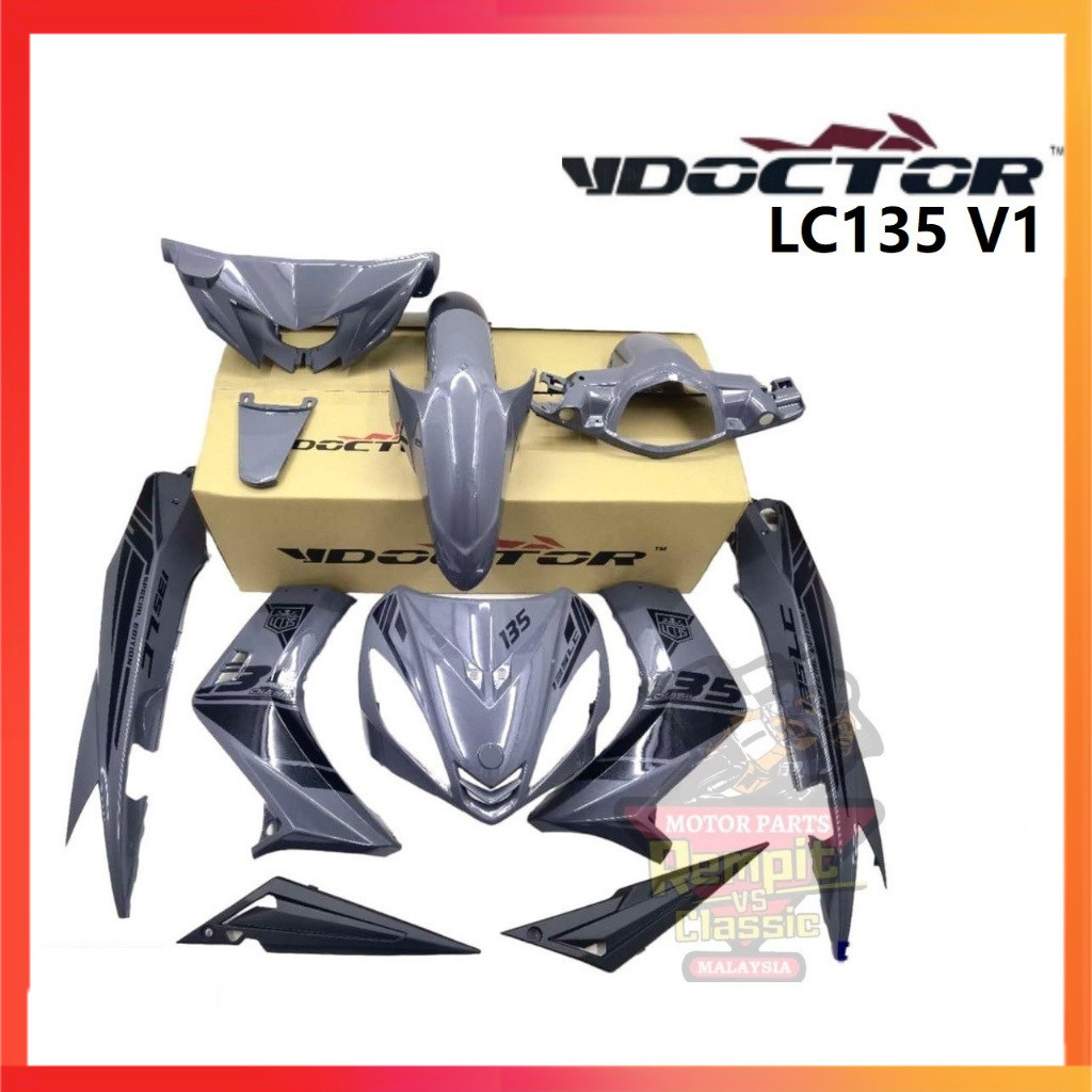 REMPIT LC135 V1 Doctor Siap Tanam Cover Set (30 Design) | Shopee ...