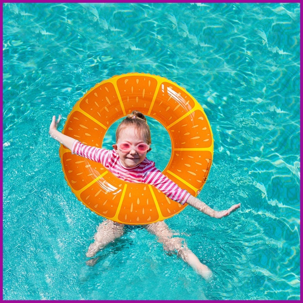 Watermelon Pool Float Fruit Swimming Rings Orange Lime Watermelon Kiwi ...