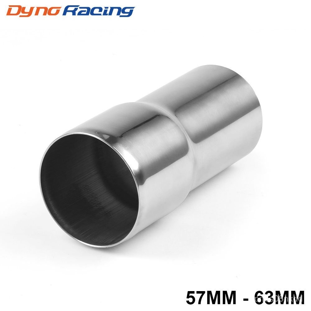 RQ57MM TO 63MM Exhaust 2 Step Reducer Adapter Connector Tube Stainless ...