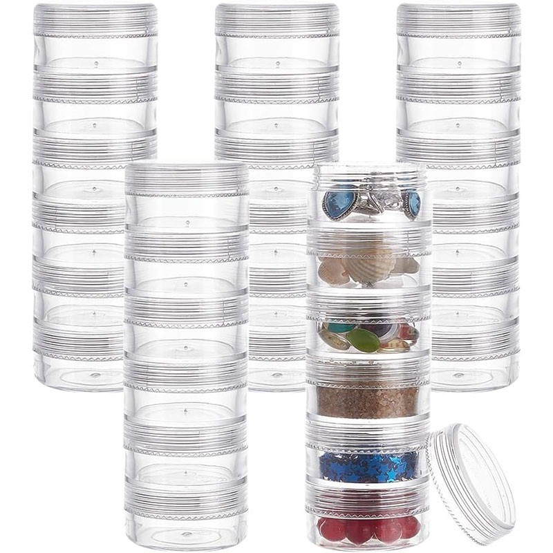 Stackable Jewelry Storage Box/Plastic Transparent Bead Container/Small ...