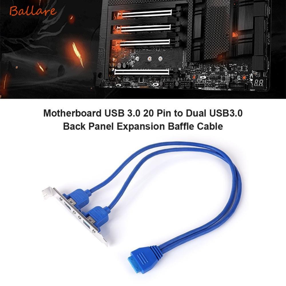 USB 3.0 Back Panel Motherboard USB 3.0 20 Pin to 2 USB3.0 Baffle ...