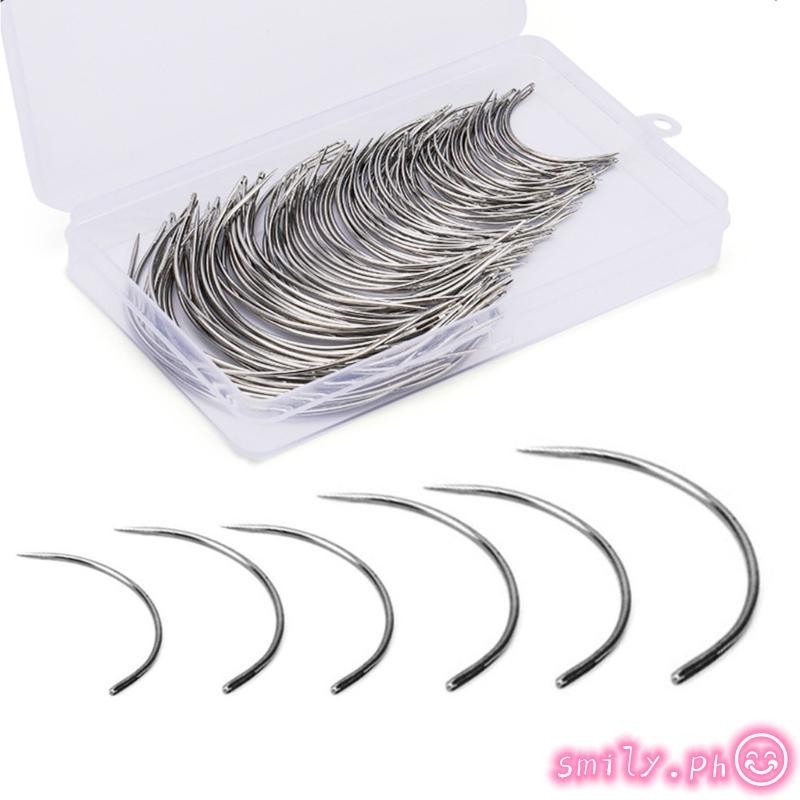 SMLILY Leather Sewing Needle Curved Needle Saddles Needle Upholstery ...