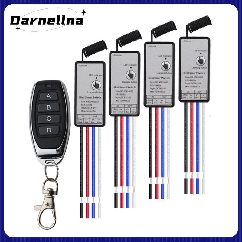 【darnellna】433Mhz Mini Relay Wireless RF Remote Control Switch Power ...