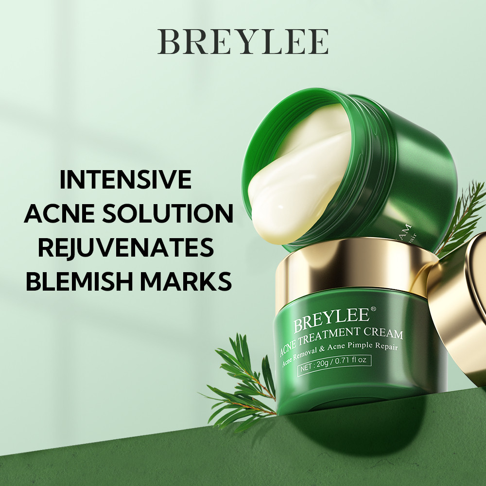 BREYLEE Acne Treatment Cream Anti Acne Face Cream Pimple Removal Spots ...