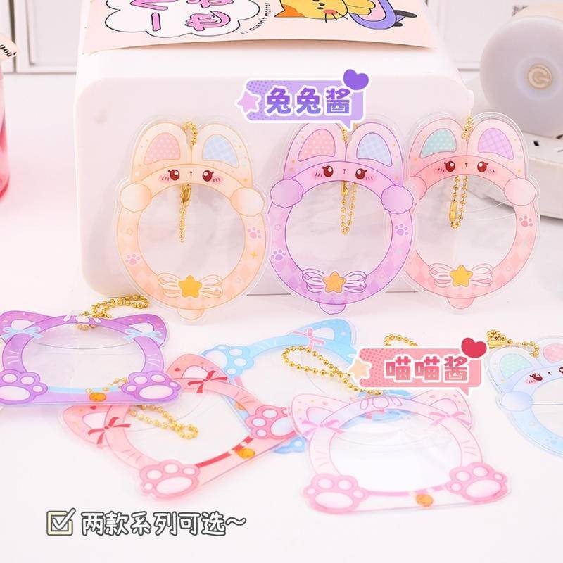4 Styles Cat Rabbit Animal shape Ita Bag Cartoon PVC Transparent ...