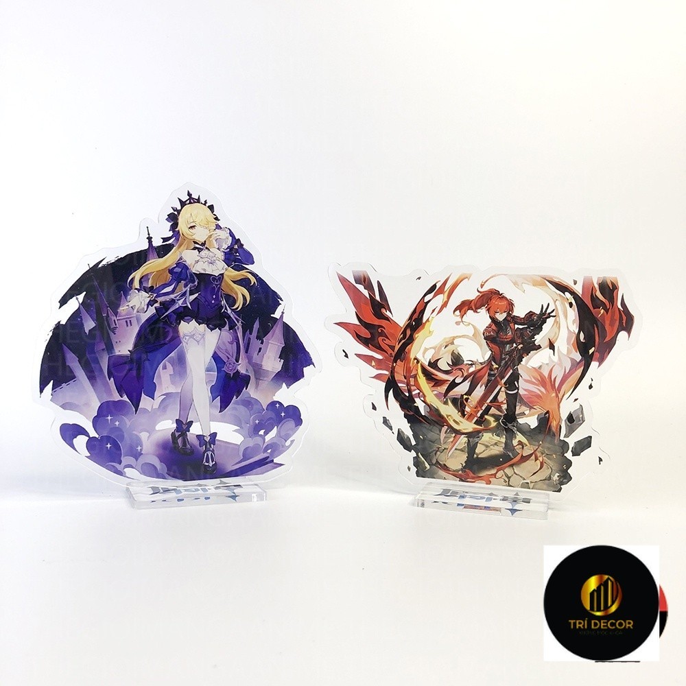 Model standee DILUC FISCHL 2.8 new skin game GENSHIN IMPACT Many anime ...