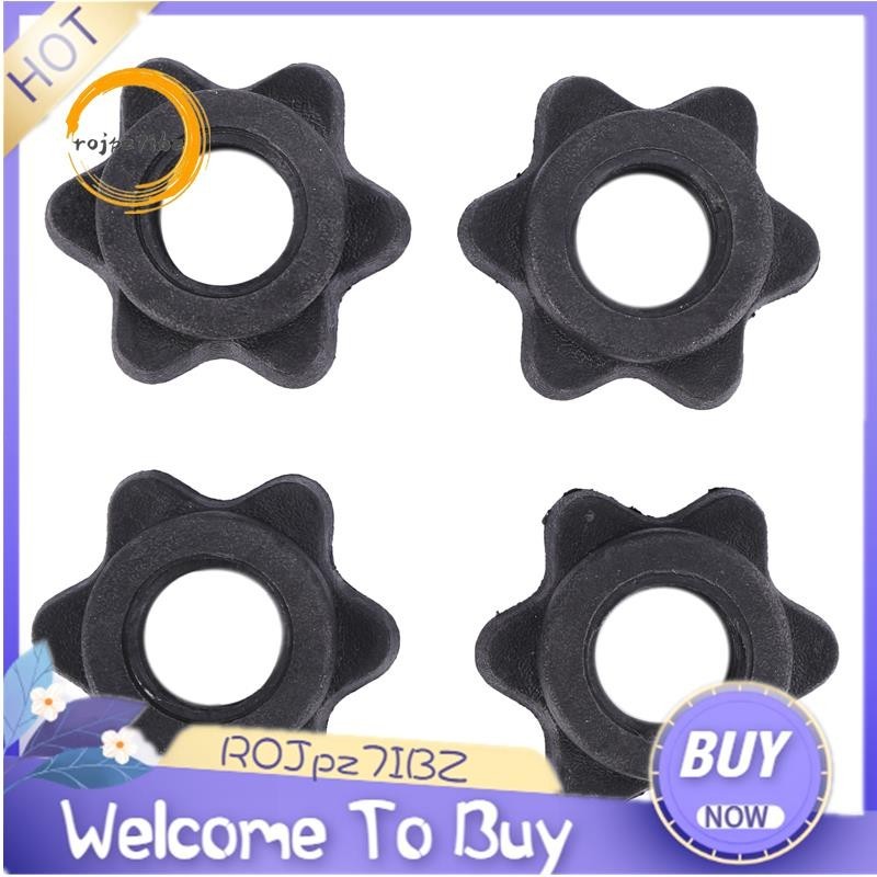 2 Pairs Dumbbell Hex Nut,Dumbbell Rod Nut,Spinlock Collars for Barbells ...
