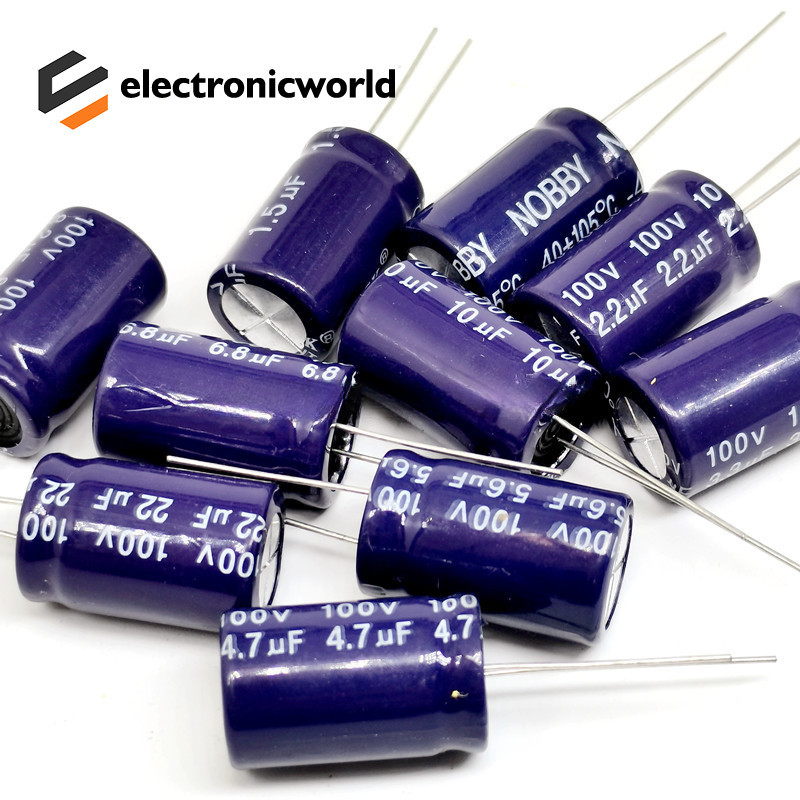 Vertical NP Promise 13 * 21 Aluminum Electrolytic Capacitor 100V1.5/2.2 ...